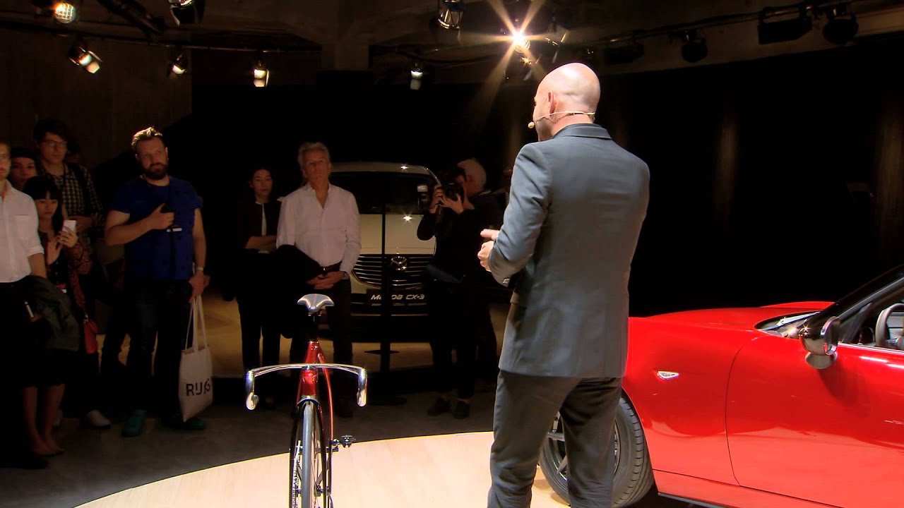 Mazda-designed Bicycle and Sofa Unveiled - YouTube