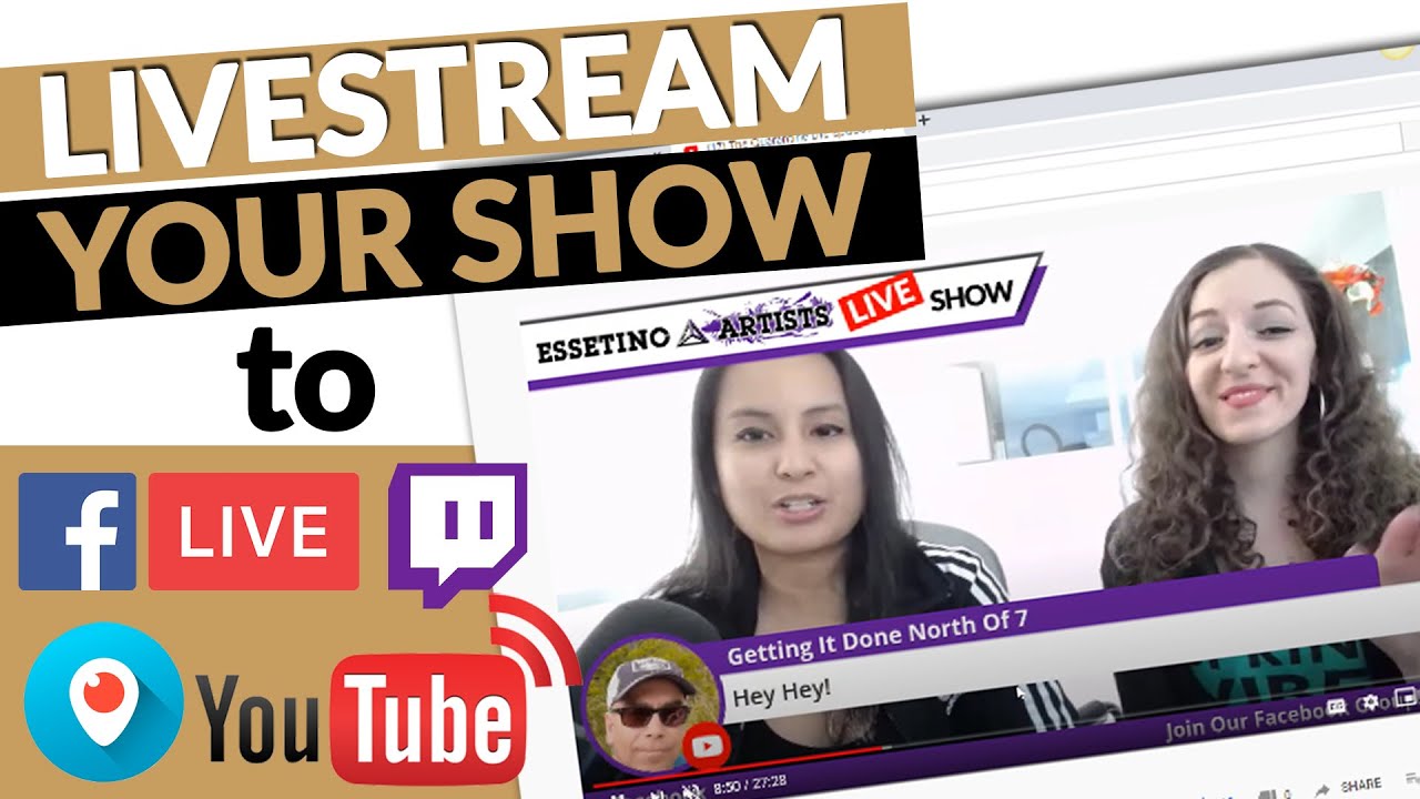 Multi Platform Live Streaming Software for Music Artists (Facebook, YouTube, Twitch and More ...