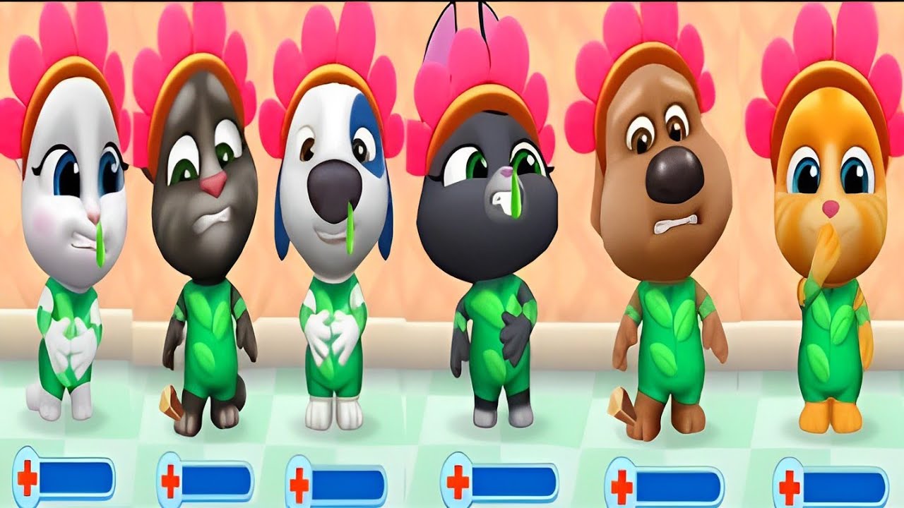 💥☘️🌺🌷Flower Costume Special🌷🌺☘️💥My Talking Tom Friends Gameplay 🌺♻️ ...