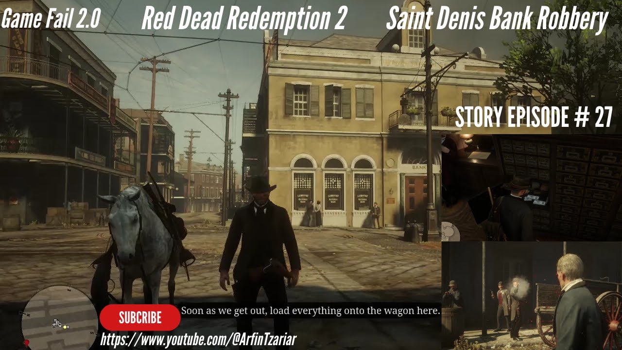 Red Dead Redemption 2 Saint Denis Bank Robbery Game Fail 2.0 Hindi ...
