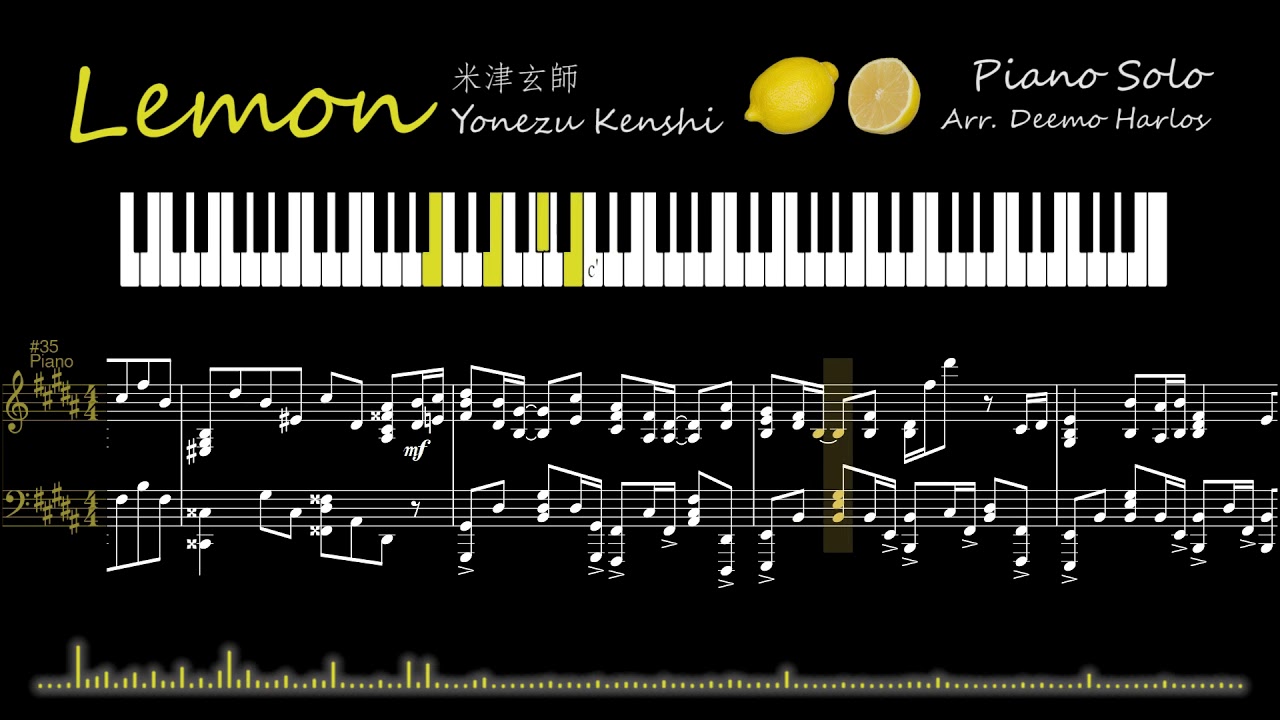 Lemon - Yonezu Kenshi (Piano Solo) - YouTube
