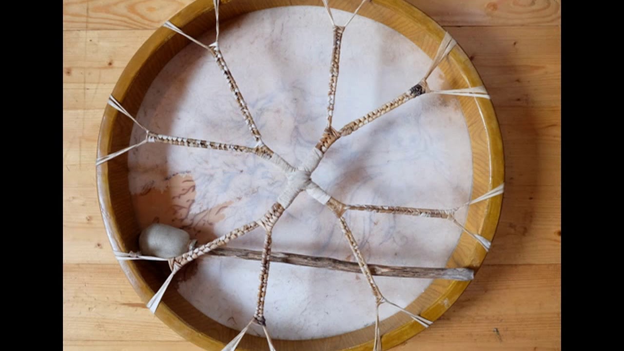 Native American hand Drum 50 cm - YouTube