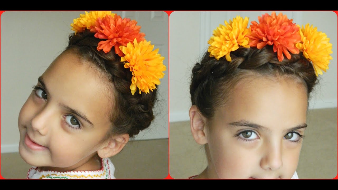 Frida Kahlo Dutch Braid / Bonita Hair Do - YouTube