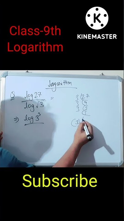 Logarithm | Class-9th | Maths| ICSE BOARD | #logarithm #maths #class9maths #icse #hindi # ...