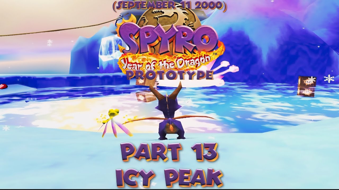 Spyro 3 Year Of The Dragon: Prototype (September 11, 2000) Part 13: Icy ...