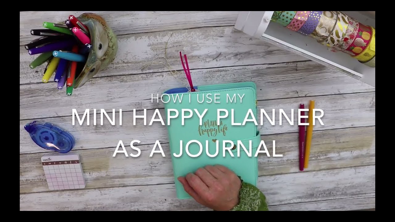 How I Use A Mini Happy Planner As A Personal Journal - YouTube