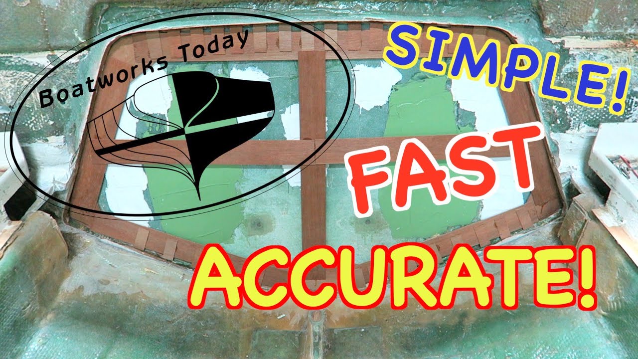 BEST WAY I'VE FOUND TO TEMPLATE A TRANSOM, BULKHEAD OR WHATEVER! - YouTube