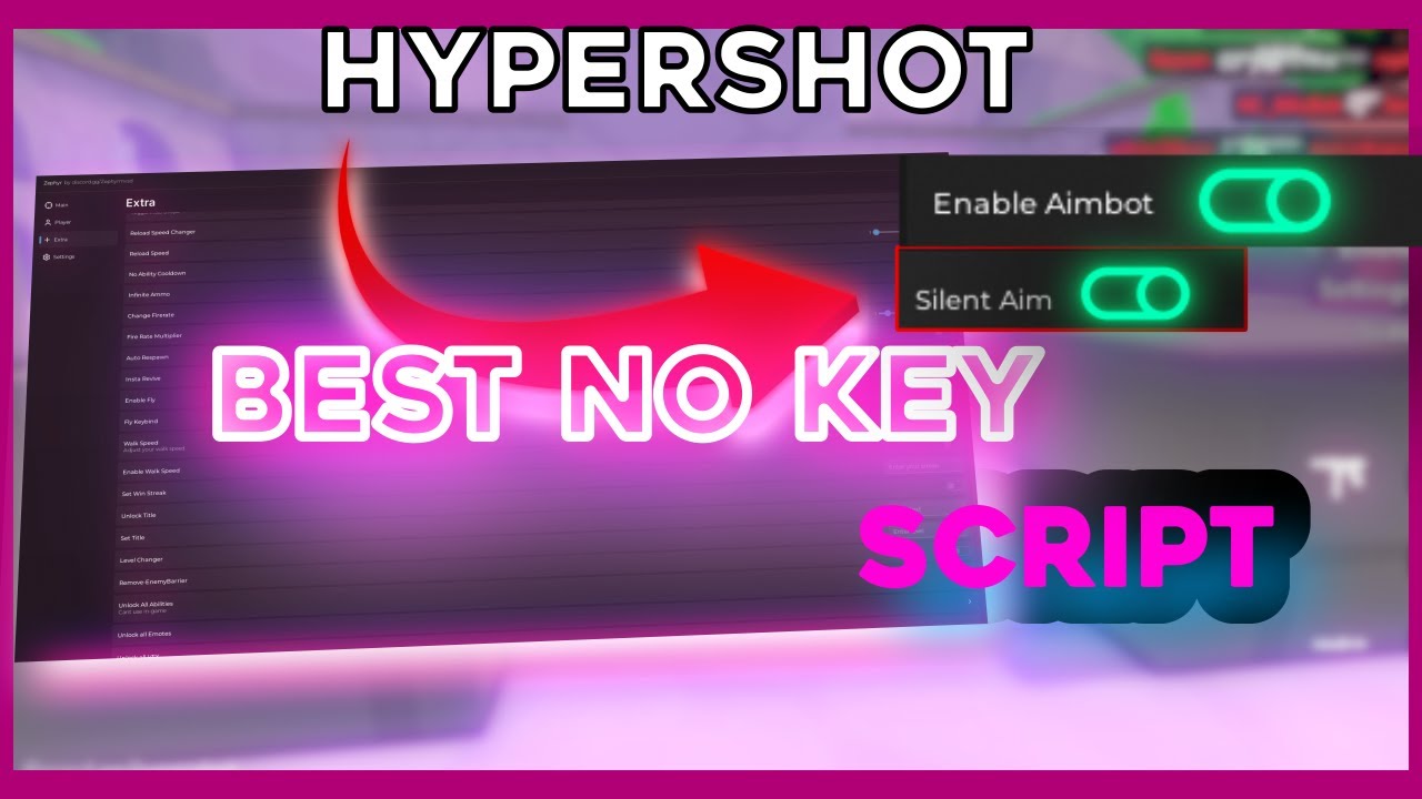 🔫ROBLOX HYPERSHOT SCRIPT NO KEY WORKING 100% WITH MANY FEATURES EASY TO ...