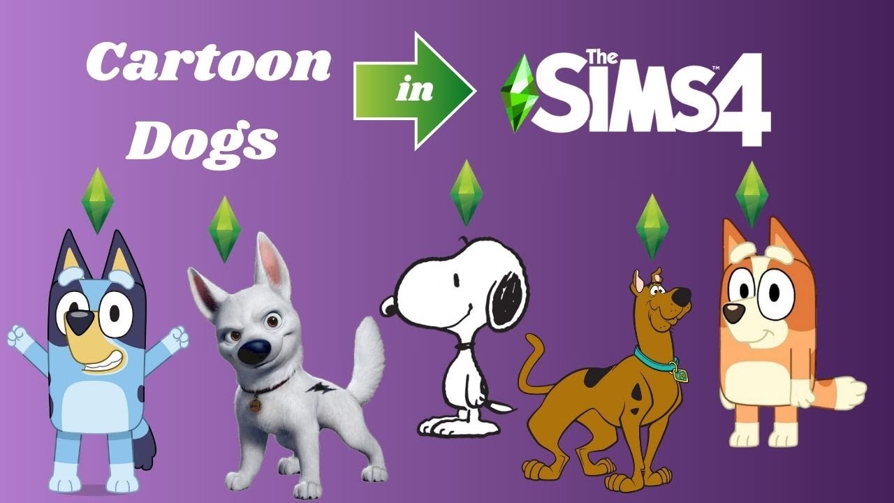 Making Cartoon Dogs in the Sims 4 - YouTube