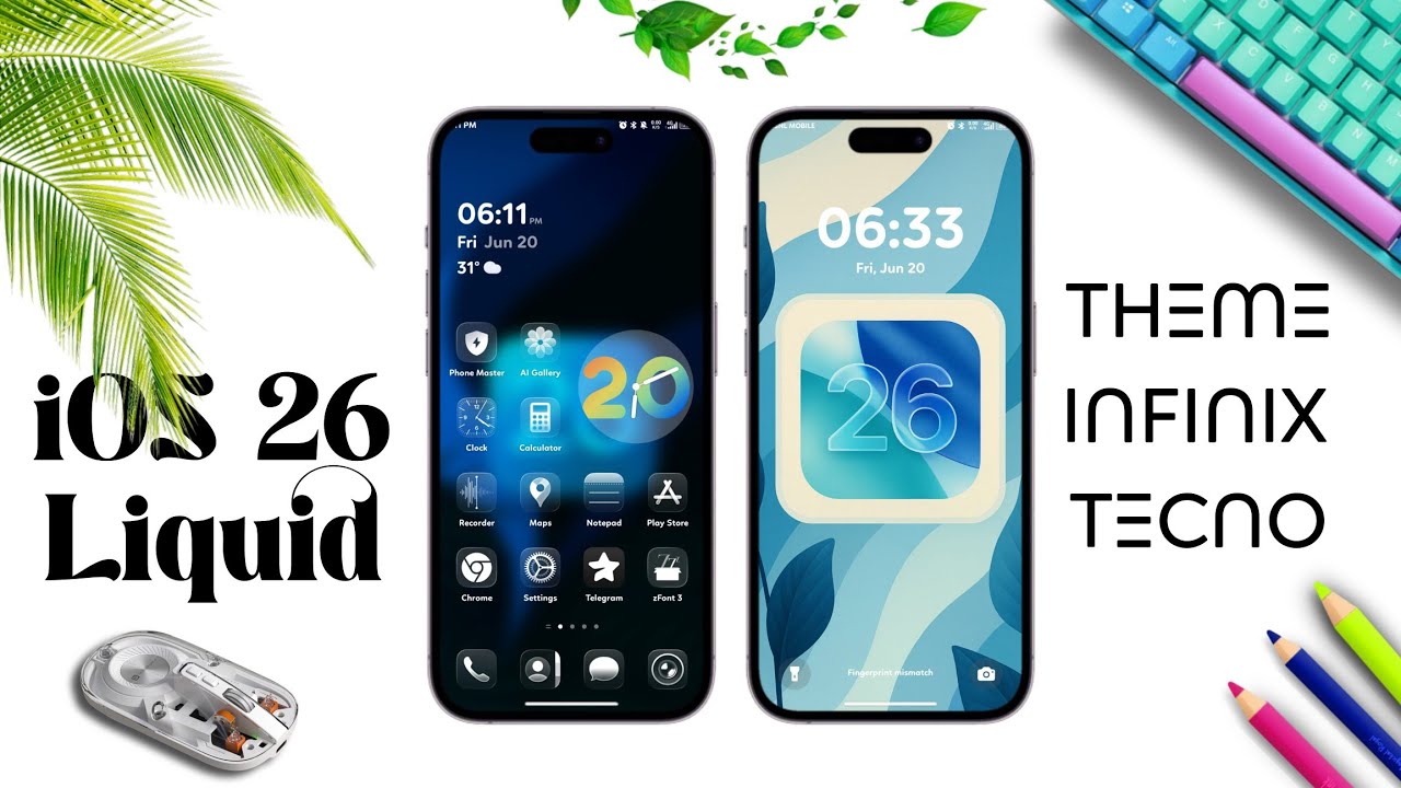 iOS 26 Liquid Theme For All Infinix + Tecno Devices | iOS 26 Liquid ...