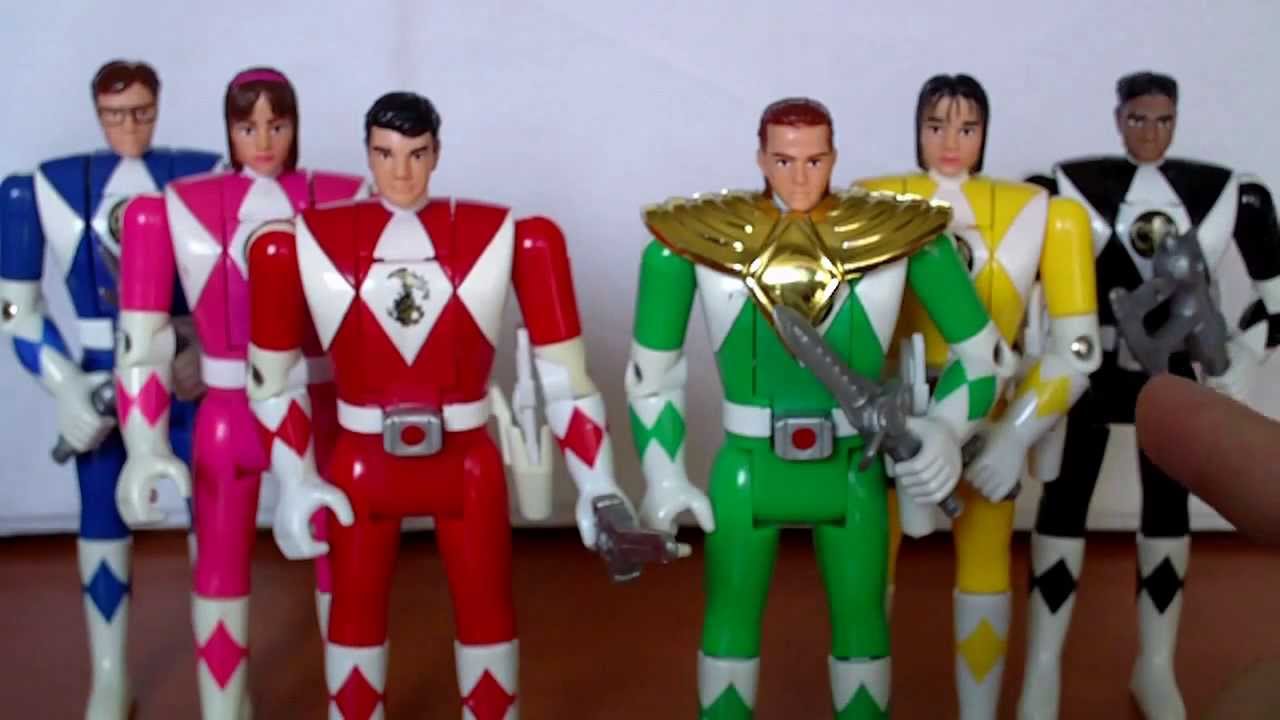 Power Rangers 5´5 Auto-Morphin Series 1 Figures Review - YouTube