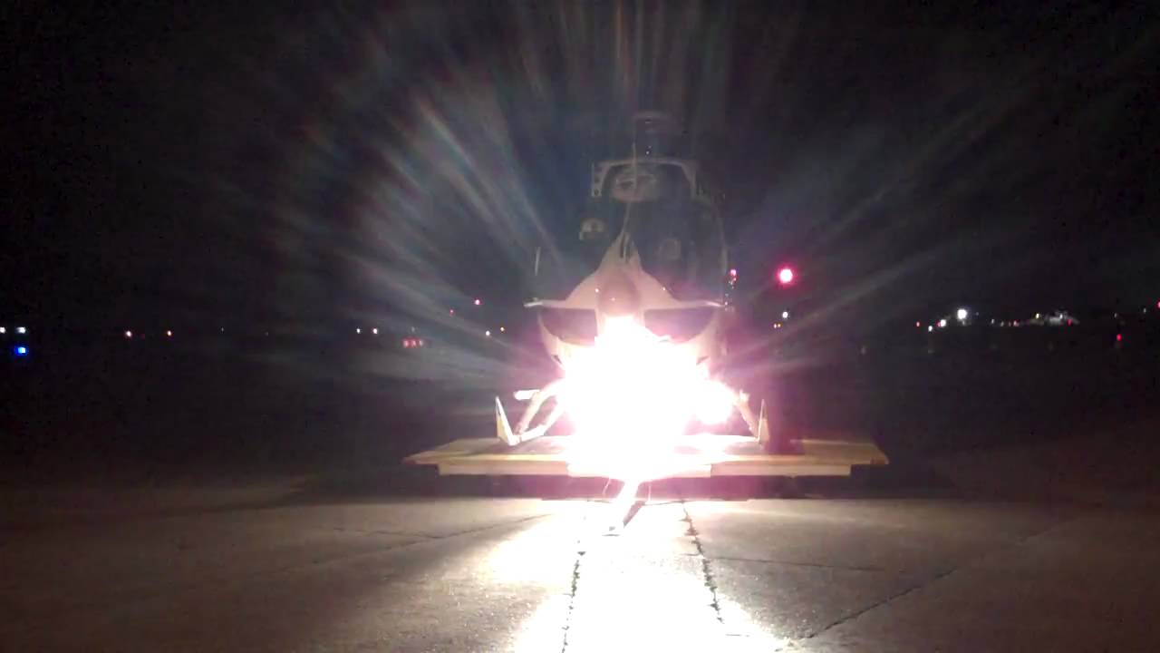 STAT MedEvac Eurocopter EC145 Night Time Take Off - YouTube
