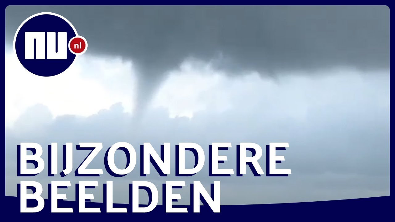 Waterhozen bij Scheveningen gefilmd door strandgangers | NU nl - YouTube