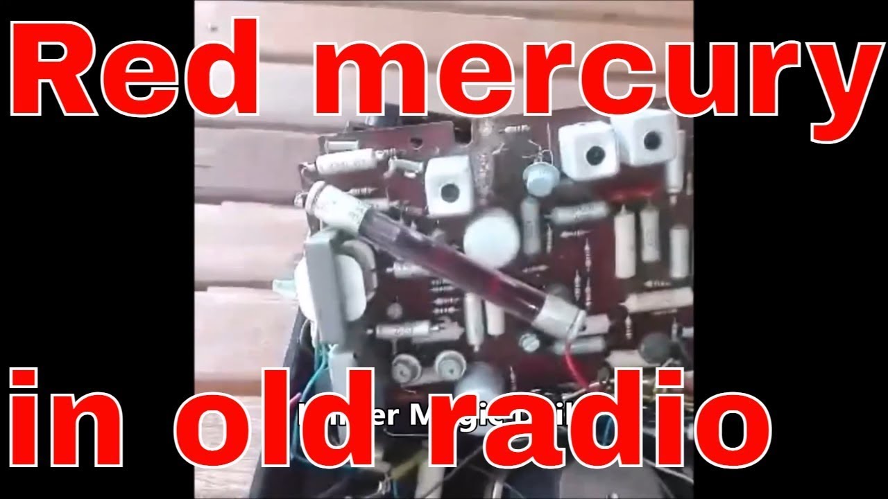 Red mercury in old radio, 古いラジオのレッドマーキュリー, Rotes Quecksilber im alten ...