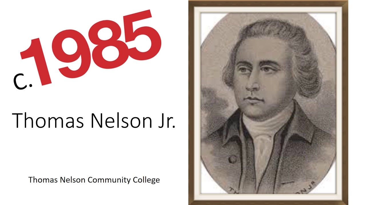 Thomas Nelson Jr. (circa 1985) - YouTube