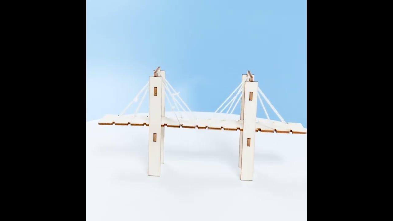 Cable Stayed Bridge C4l Wooden Stem Sets Steam Steameducation Steamactivities Robot Diy
