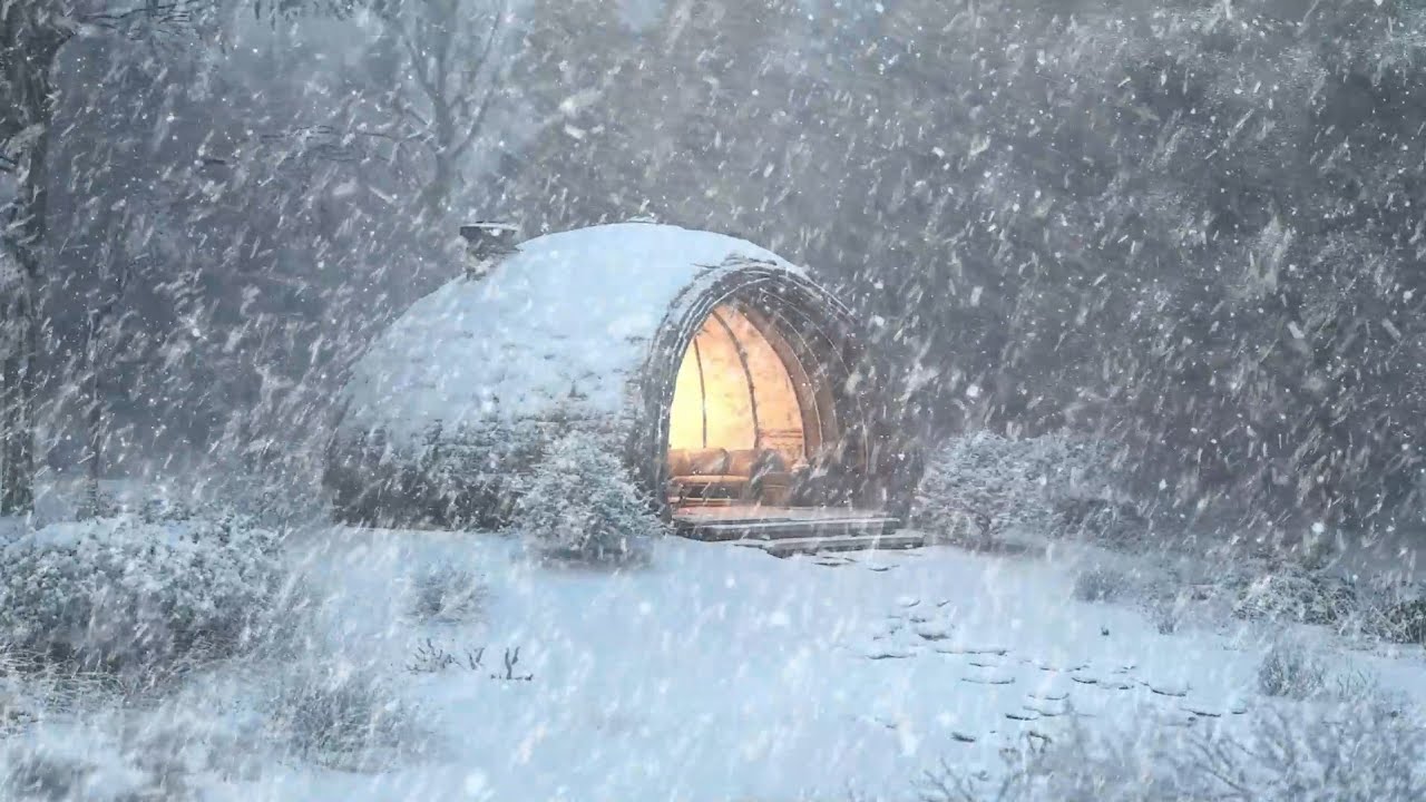 Frozen Storm Ambience | Roaring Winds and Blowing Snow to Calm Your ...