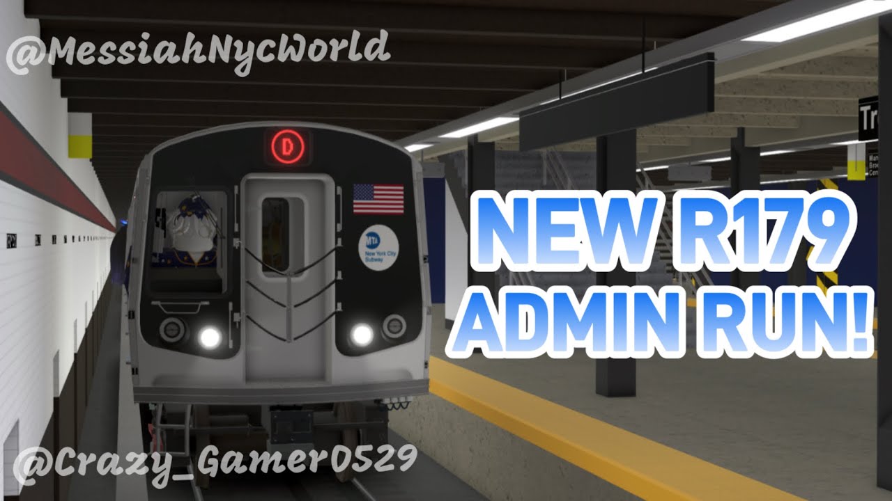 Roblox | IRT via D line: New R179 - Admin Run - YouTube