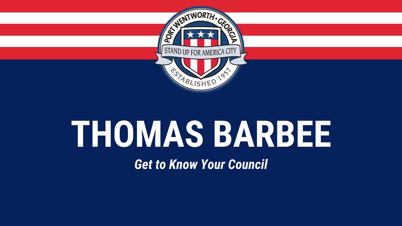 Get to Know Your Council: Thomas Barbee | Council Member, At-Large ...