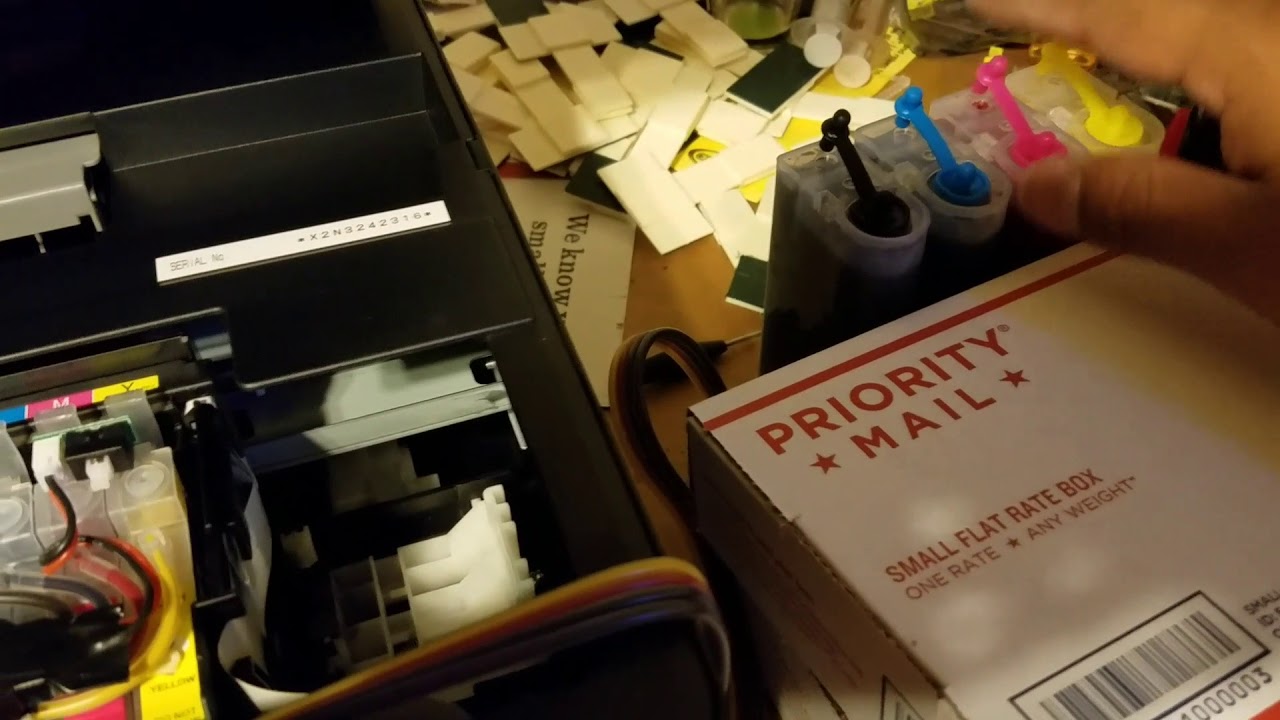 Ink line setup and priming - YouTube