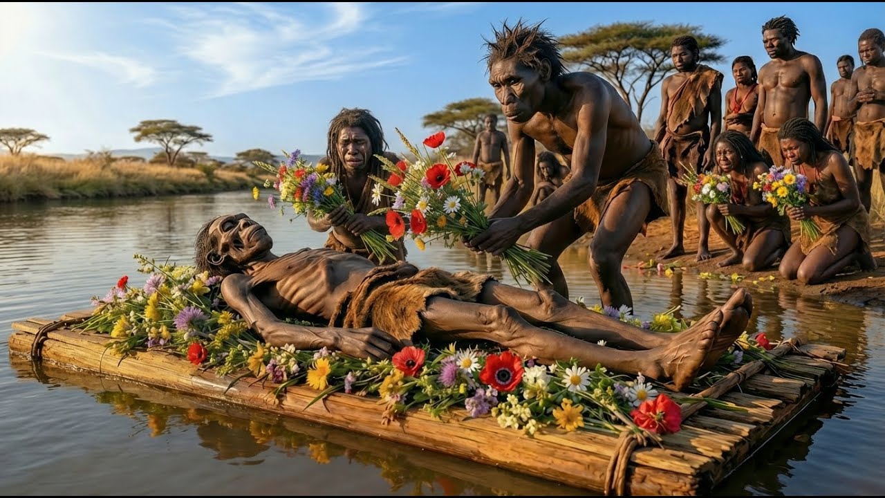 Prehistoric Survival Story | Early Human Performs a River Burial Ritual ...