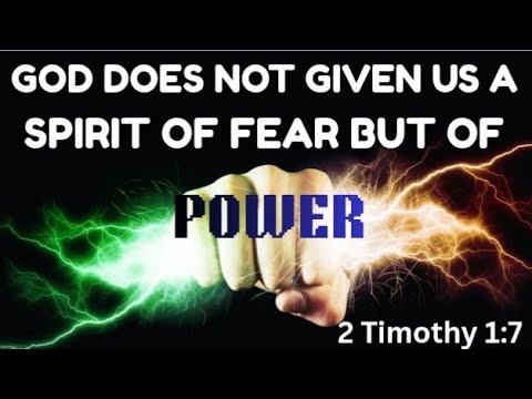 God Does not Given Us a Spirit of fear but of Power💪 - YouTube