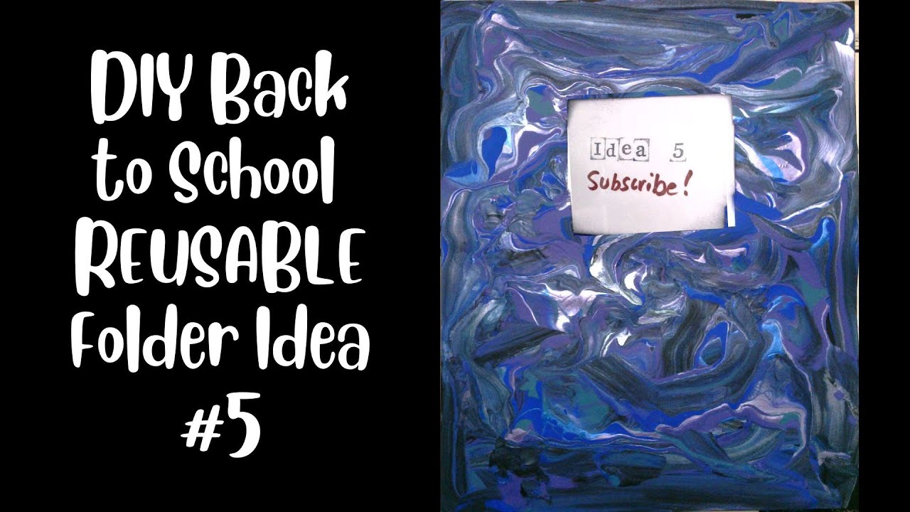 DIY Back to School REUSABLE Folder Idea #5 - YouTube