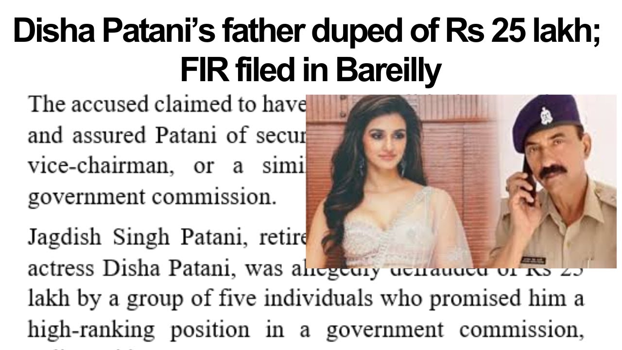 Disha Patani's Father Duped of 25 Lakhs | Newspaper Article |Passage Reading |Reading Practice ...