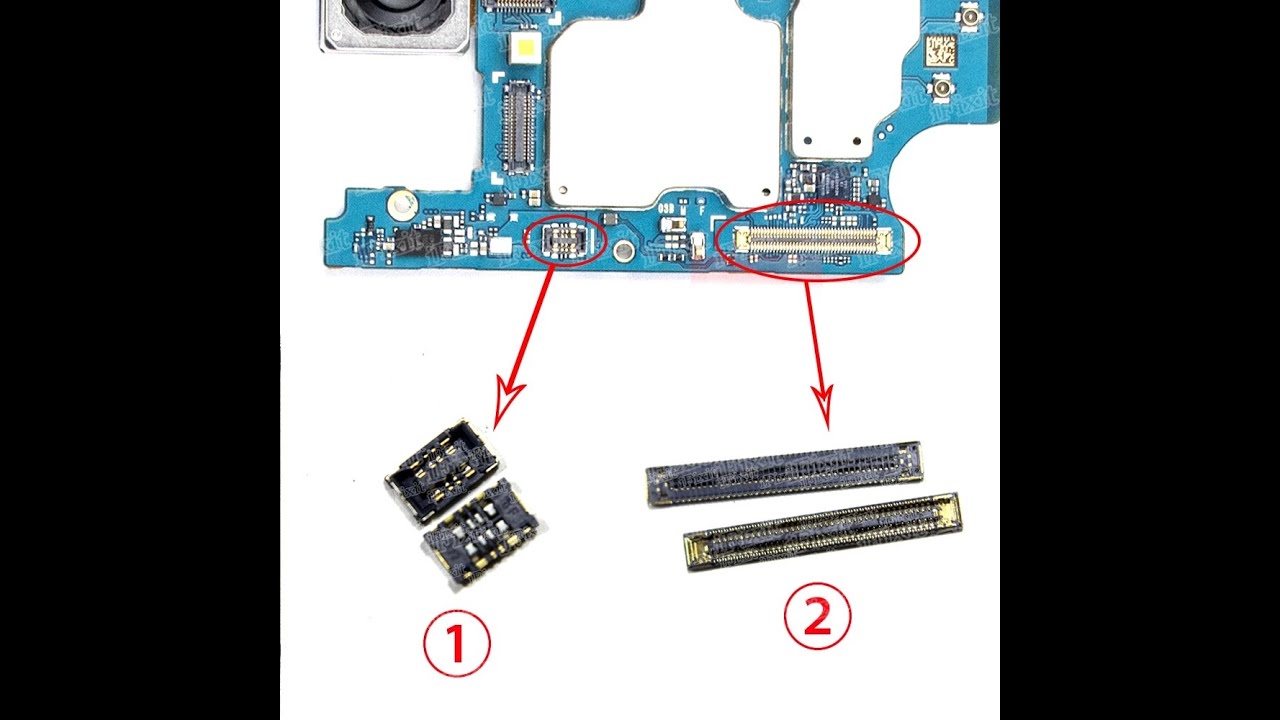 How To Samsung A12,M12,A30,50,A70,A32,A52,M50 LCD connector replace ...