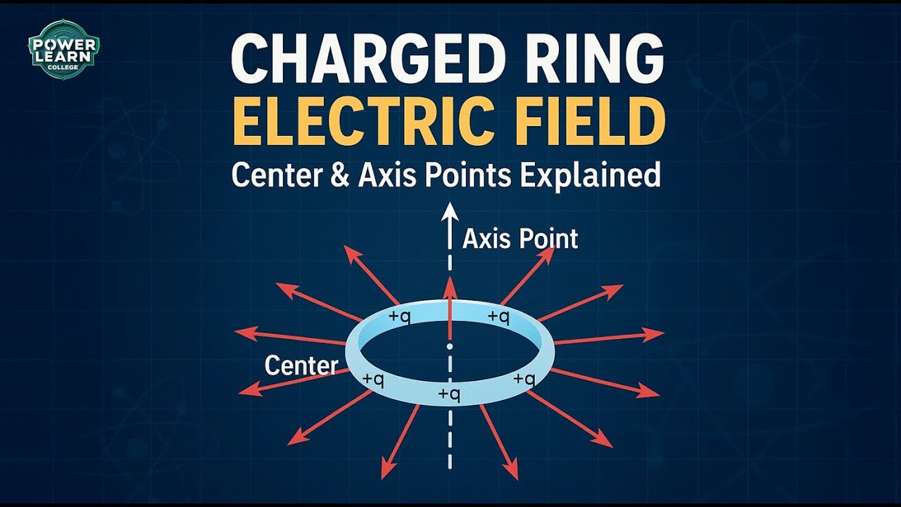 Electric Field of a Charged Ring 📡 | Special Points Simplified | Power ...