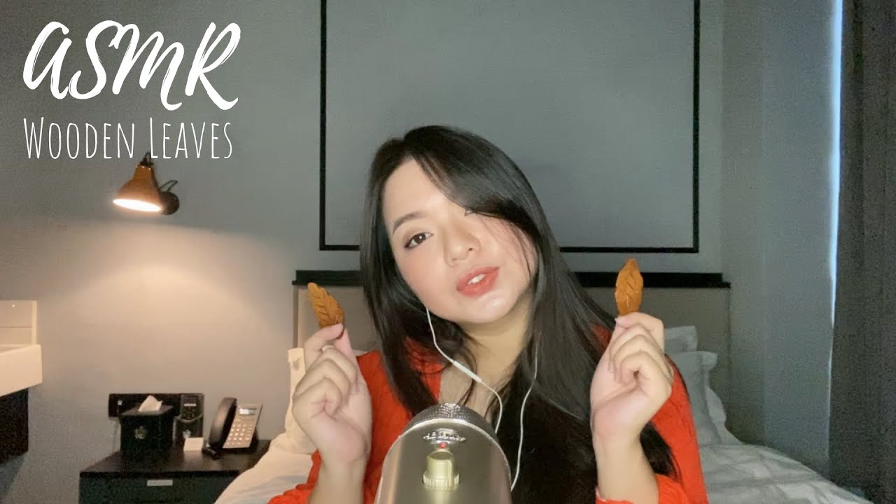 ASMR | 5 Minutes ASMR - Tingly Wooden Leaves For You To Sleep😴 (Bonus ...