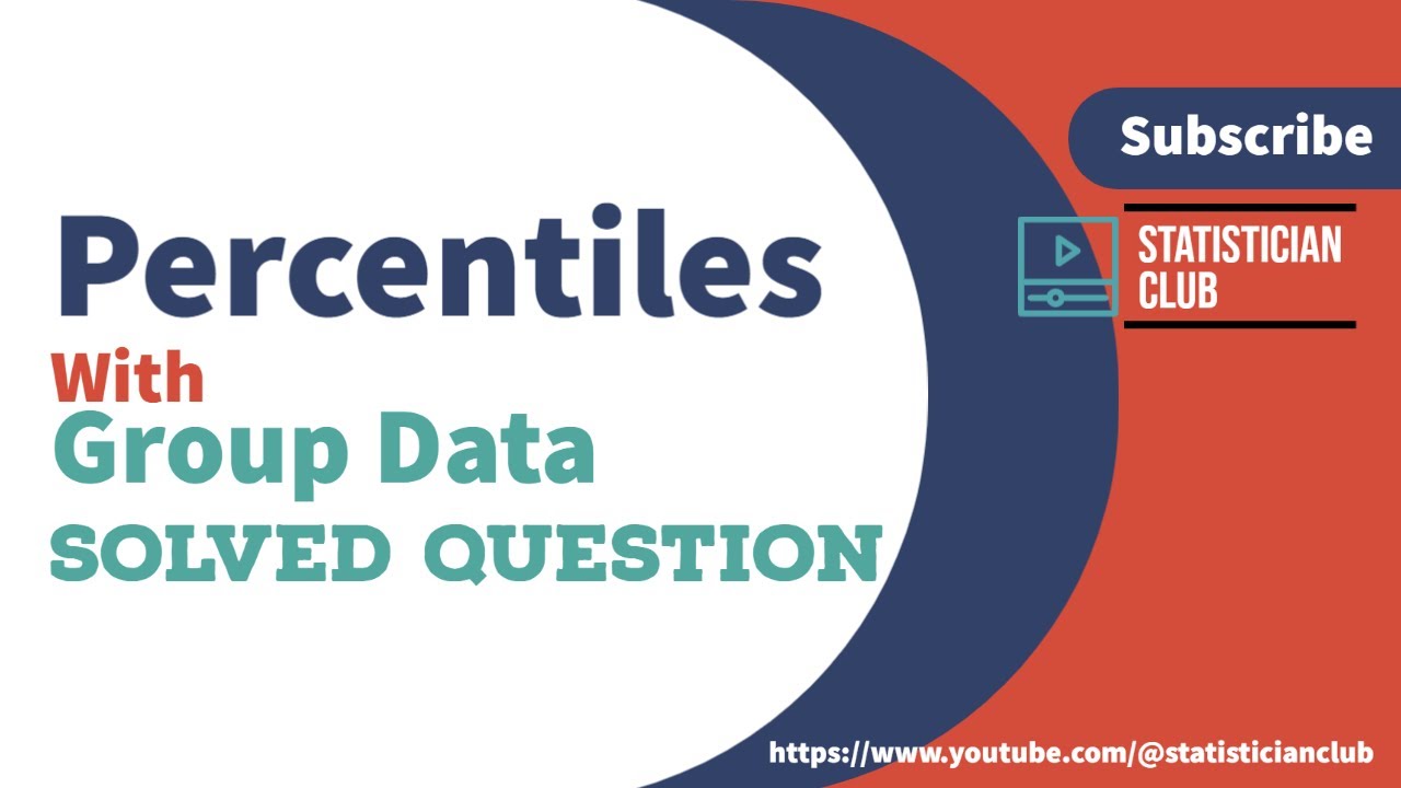 Percentile with group data Question Solved - YouTube