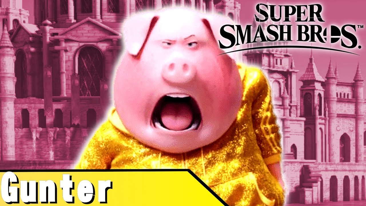 Gunter the Pig from SING - SUPER SMASH BROS. CONCEPTS - YouTube