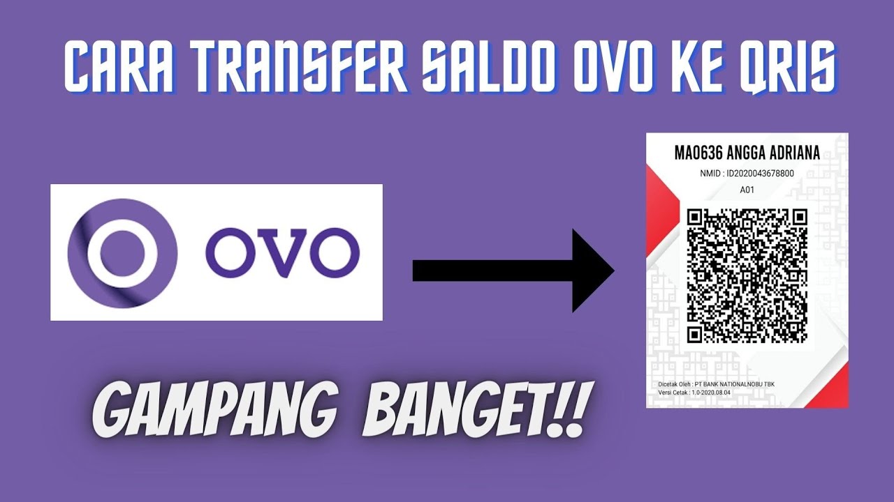 Cara transfer saldo OVO ke QRIS dengan mudah 2021 | Tanpa upgrade ...