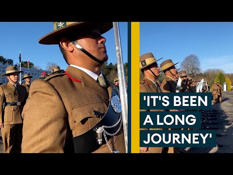 The moment 300 Gurkhas became British Army soldiers