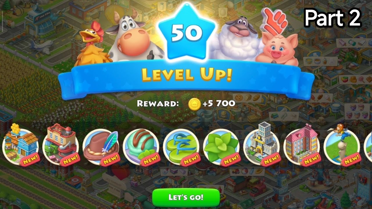 Township Level 50 Gameplay Part 2 | #township_gameplay |@acstownship ...