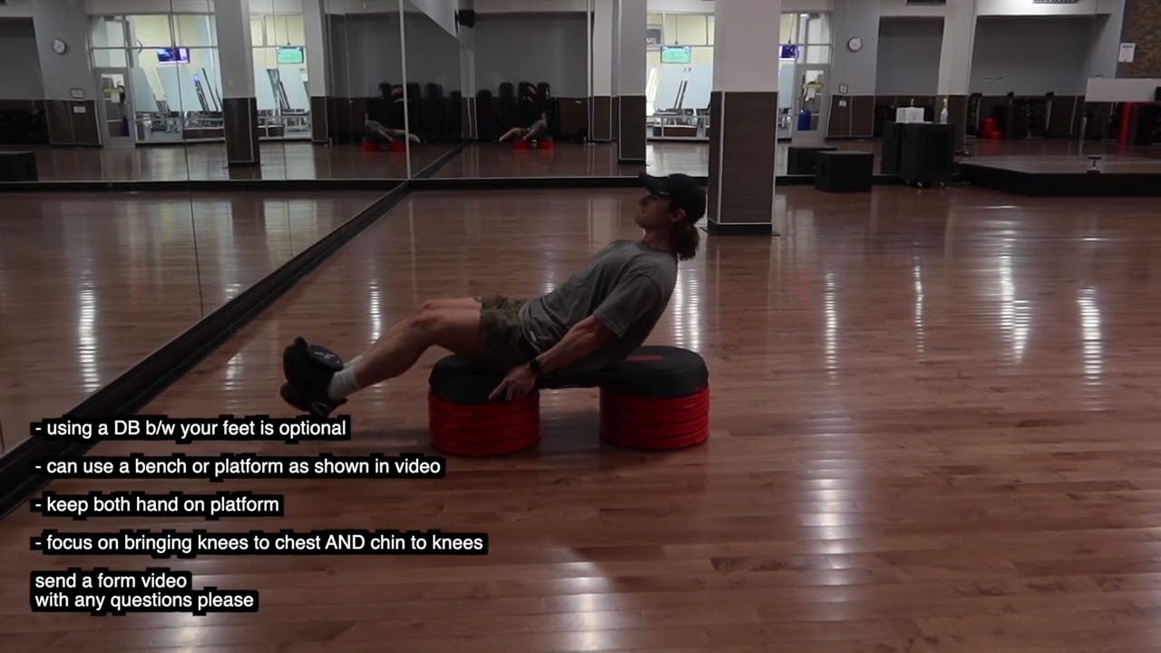 Elevated Reverse Crunch - YouTube