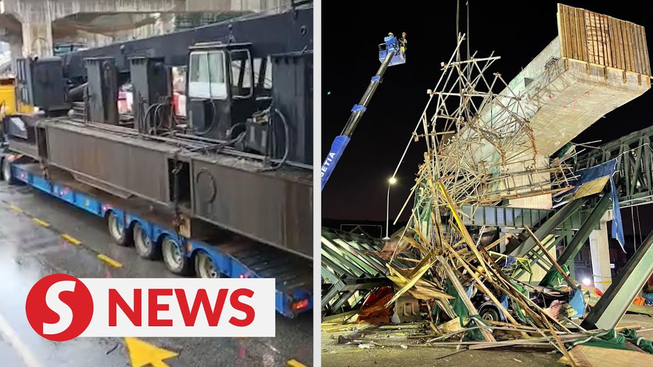 Overhead bridge collapse: Trailer driver tests positive for drugs - YouTube