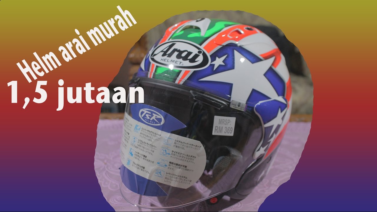 Buka helm Replika Arai baru - YouTube