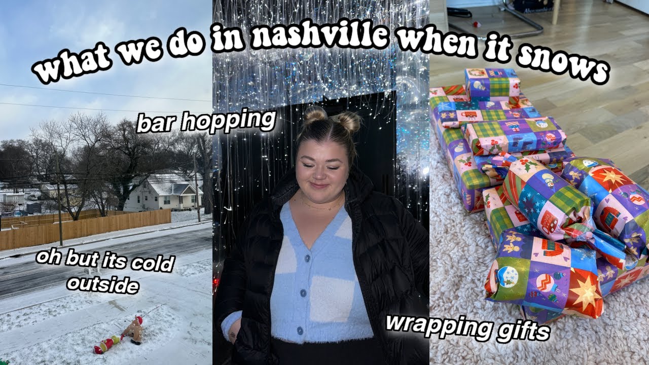 A FUN EXCITING SNOW DAY *christmas bar hopping, wrapping gifts, & more ...