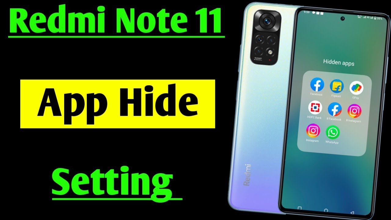 Redmi note 11 me app hide kaise kare | how to hide apps in Redmi note ...