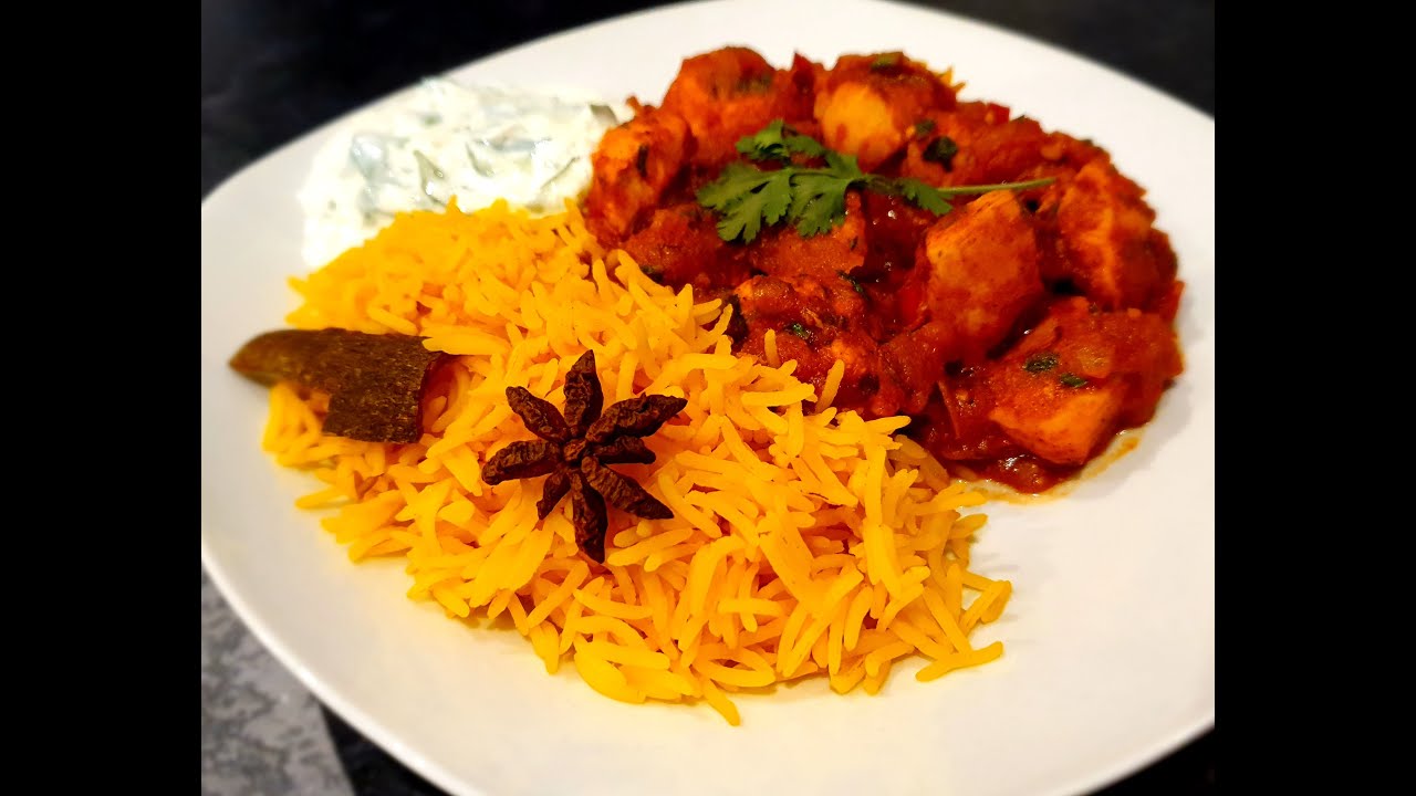 Easy Chicken Curry From Scratch With Pilau Rice & Raita, Serves 4 - YouTube