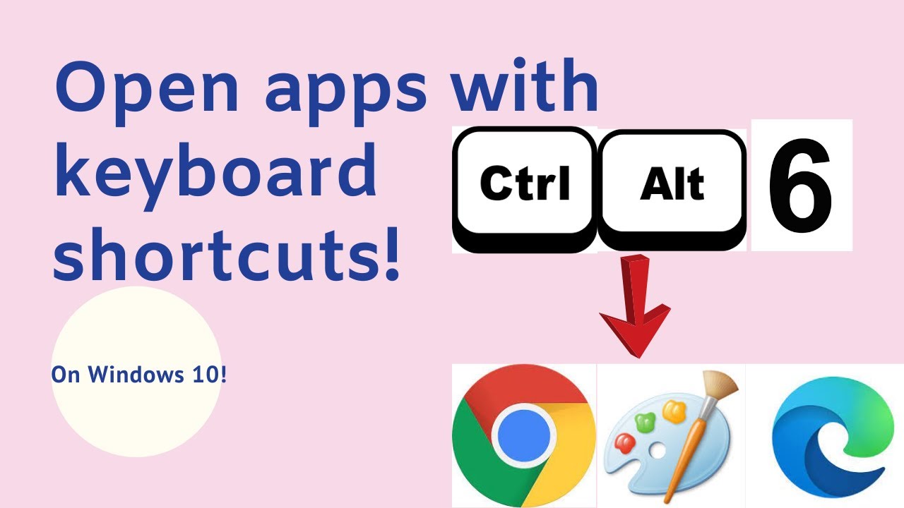 Open apps with keyboard shortcuts on Windows 10! Covinient and fast ...