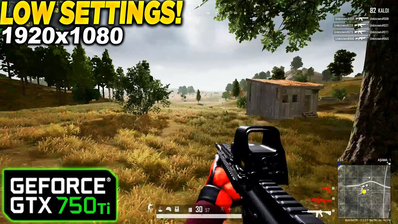 Pubg GTX 750 Tİ - 1080p Low, - YouTube