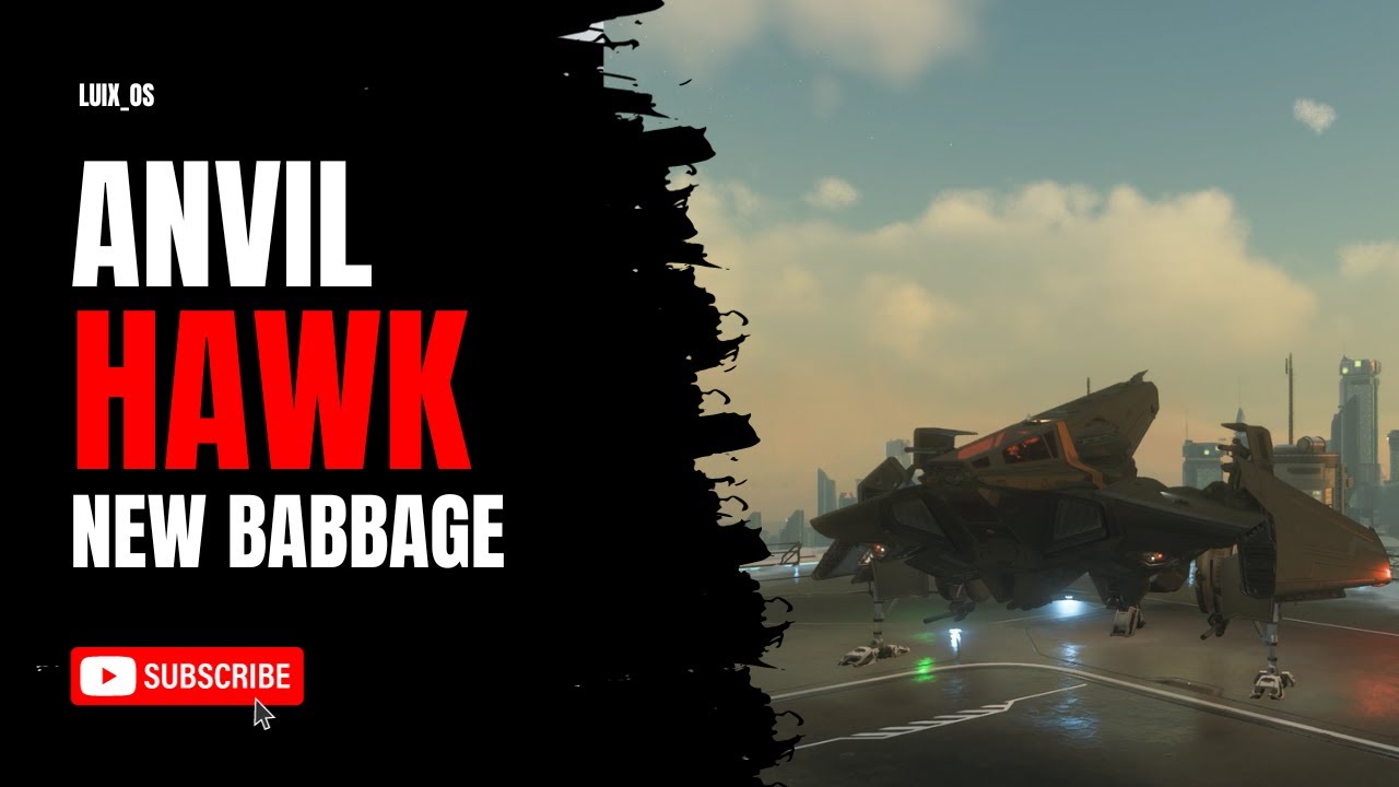 Anvil Hawk - Star Citizen low flight over New Babbage #starcitizen # ...