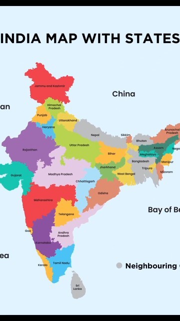 Famous States of India to know #map #geographythroughmaps #history # ...