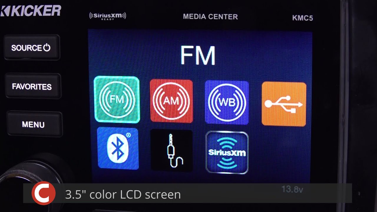 Kicker KMC5 Display and Controls Demo | Crutchfield Video - YouTube