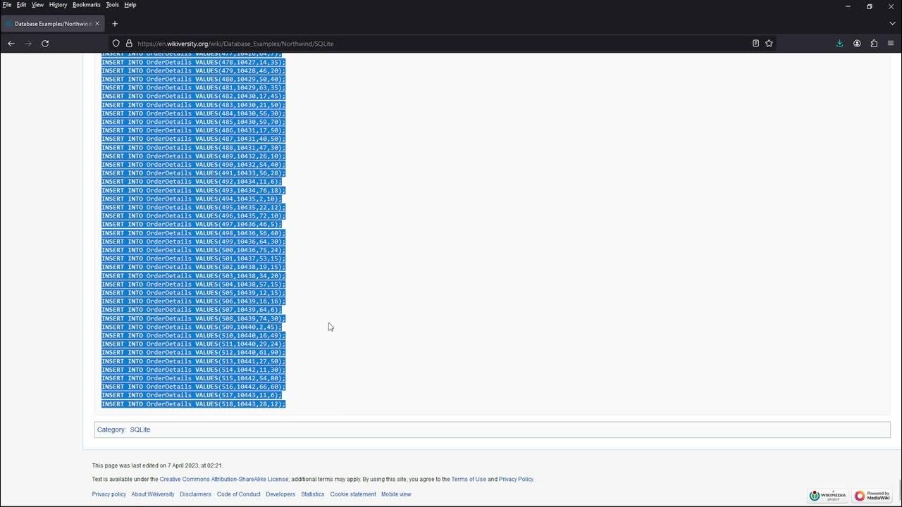 SQLite Creating A Sample Northwind Database for Demonstrations - YouTube