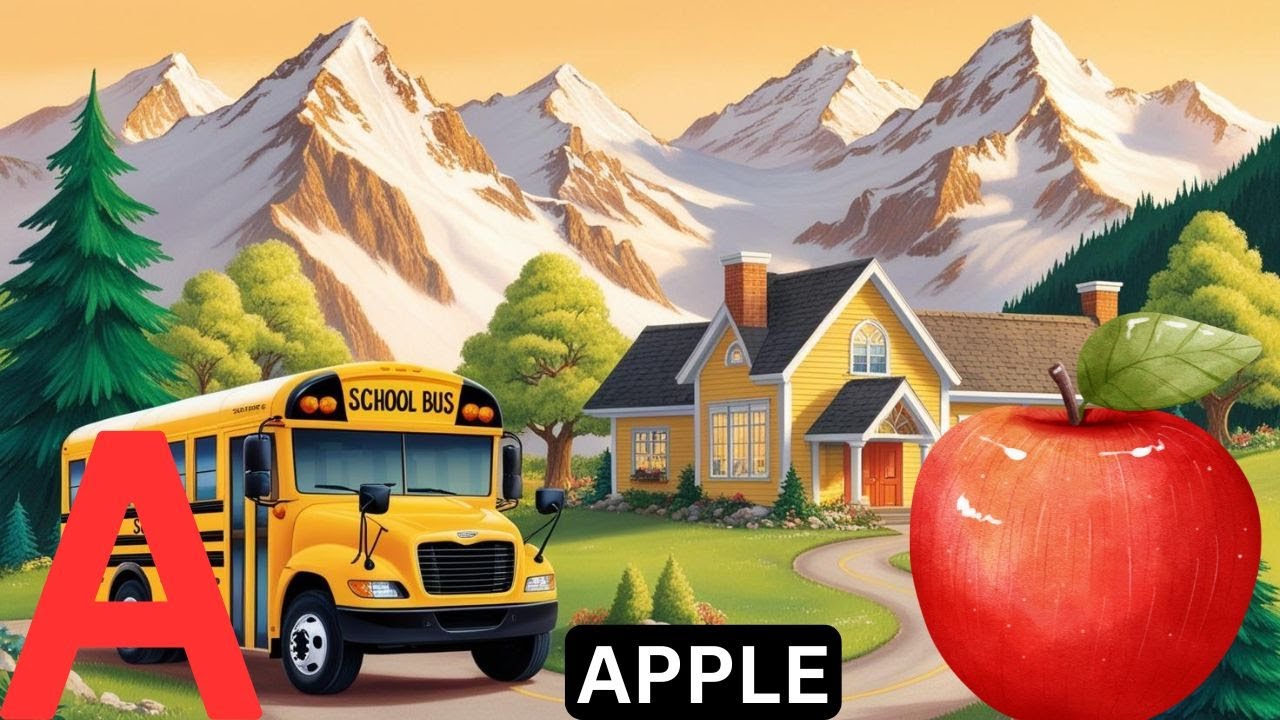 A is for apple a a a apple song | phonics sounds of alphabets | Abc ...