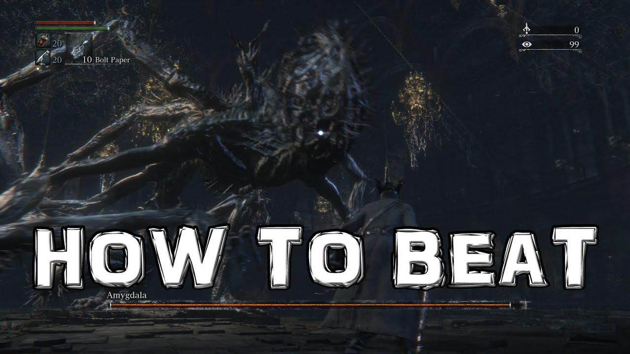 Bloodborne: How to Beat Amygdala BOSS (Defiled Chalice Dungeon) - YouTube